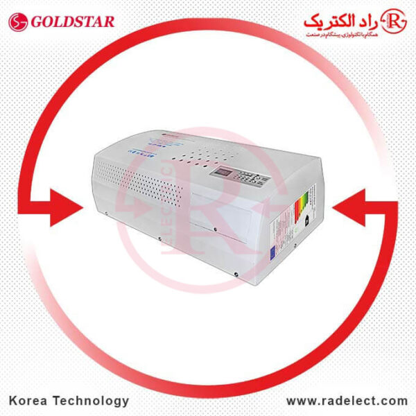 قیمت استابلایزر تک فاز سروو موتوری 8kVA گلداستار LG-1P-8K-W