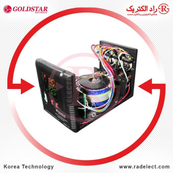 قیمت استابلایزر رله ای 8kVA گلداستار مدل LG-1P-8K-AT