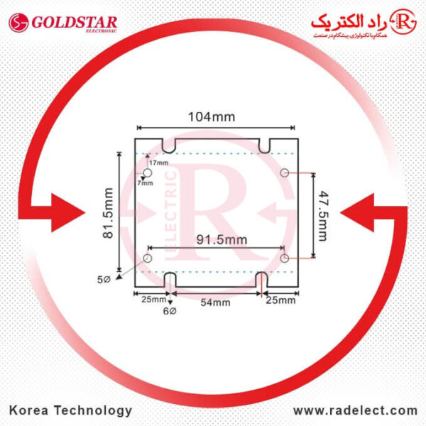 قیمت و خرید هیت سینک سه فاز LG-3P-60A-1188 گلداستار Goldstar - راد الکتریک